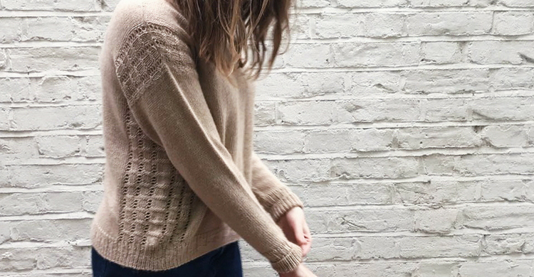 The First of Many: Clare's Hay Sweater – The Fibre Co.