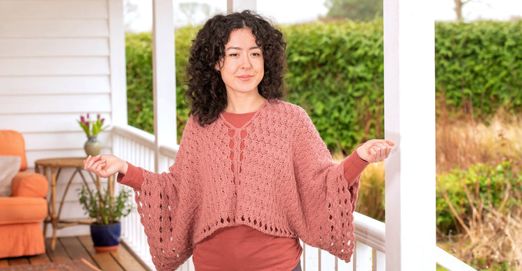 Explore the Retro Vibes of Rebecca Dagmar's Good Vibrations Throwover – The Fibre Co.