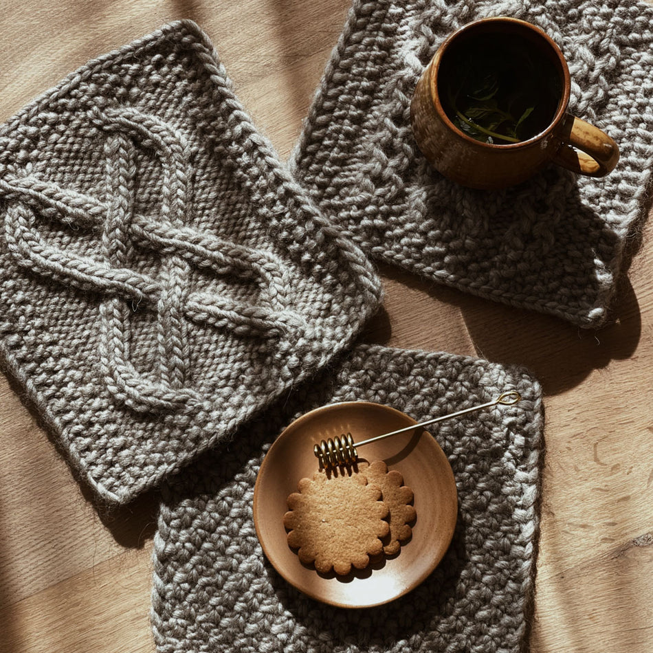 Chunky Comfort Trivets Pattern knit in &Make Super Bulky – The Fibre Co.