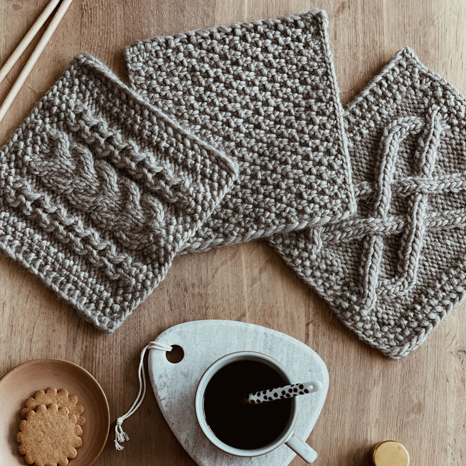 Chunky Comfort Trivets Pattern knit in &Make Super Bulky – The Fibre Co.