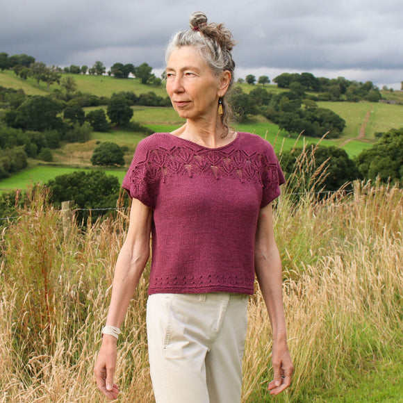 Gentle Spirit Tee Pattern knit in Amble – The Fibre Co.