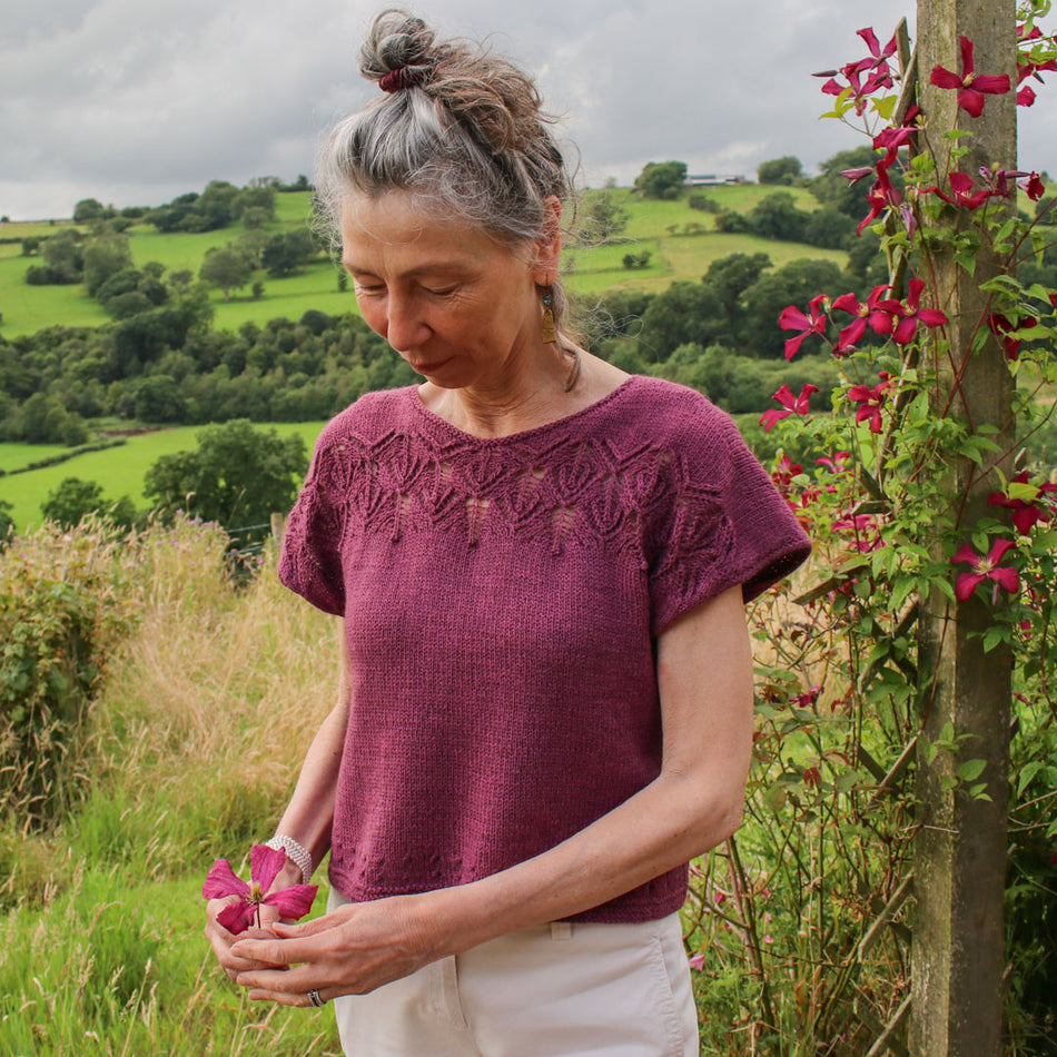 Gentle Spirit Tee Pattern knit in Amble – The Fibre Co.