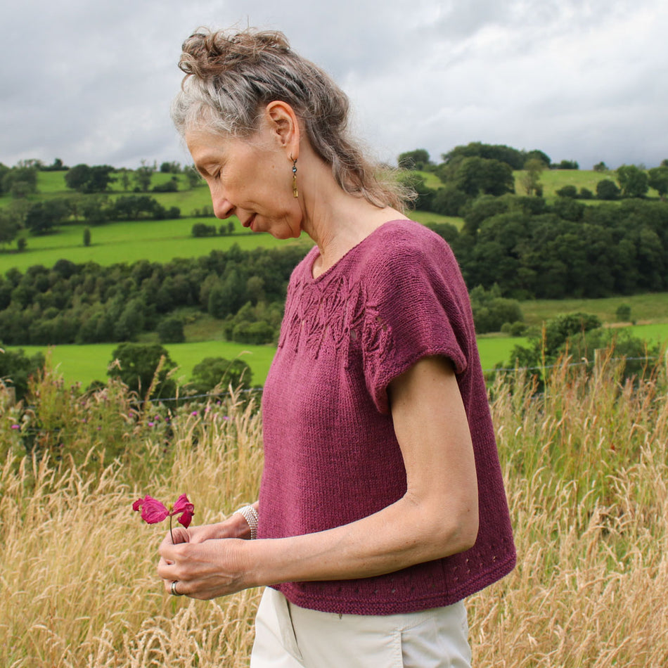 Gentle Spirit Tee Pattern knit in Amble – The Fibre Co.