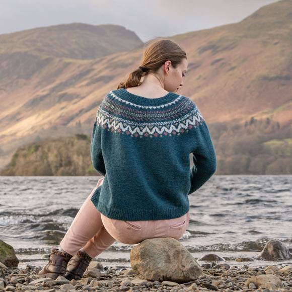 One Yoke Pattern knit in Lore – The Fibre Co.