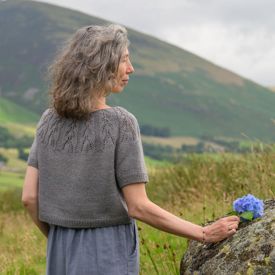 One Yoke Tee Pattern knit in Acadia – The Fibre Co.