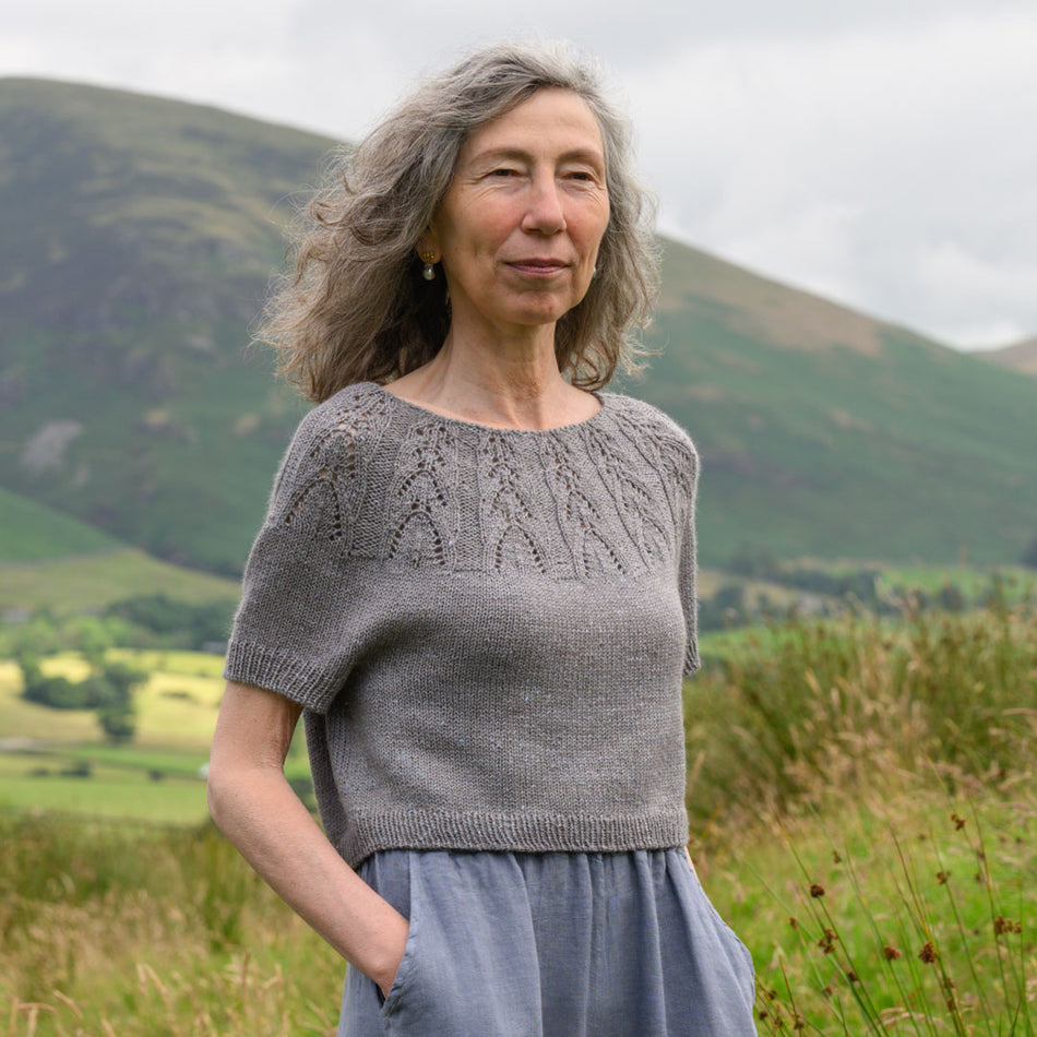 One Yoke Tee Pattern knit in Acadia – The Fibre Co.