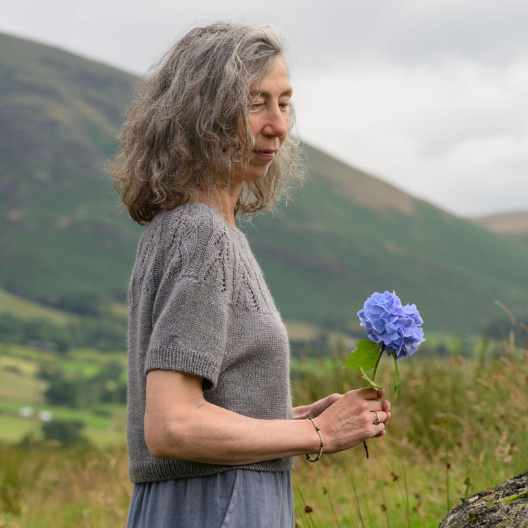One Yoke Tee Pattern knit in Acadia – The Fibre Co.