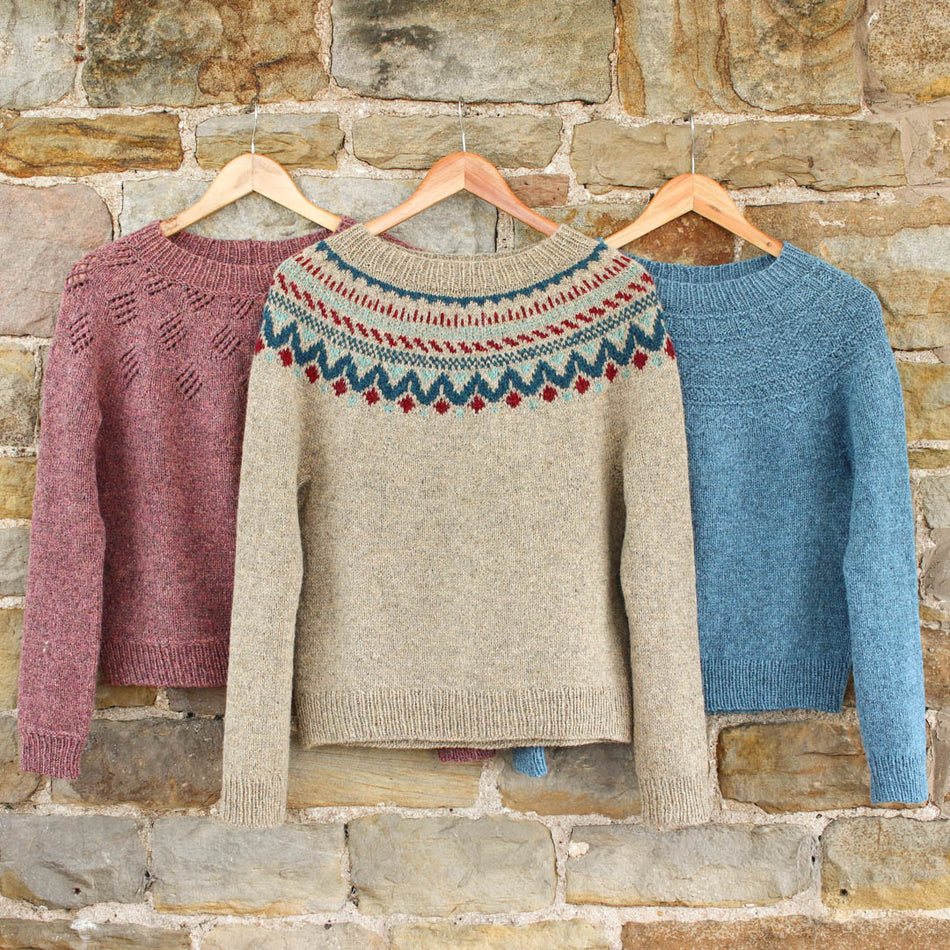 One Yoke Kit - Texture knit in Lore – The Fibre Co.