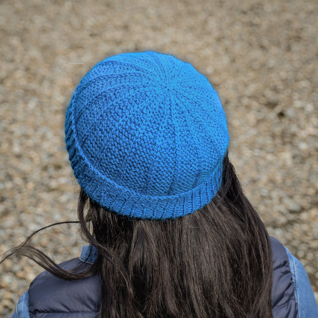 Tilted Terrain Hat Kit knit in &Make Aran – The Fibre Co.