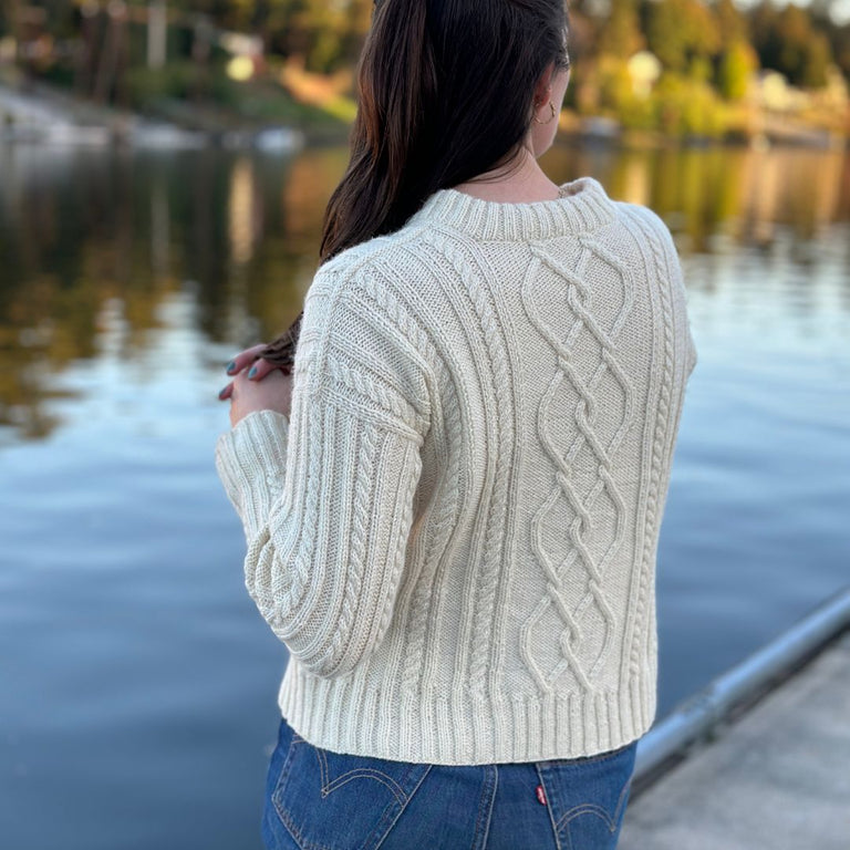 Tryon Creek Pullover Kit knit in Cumbria – The Fibre Co.